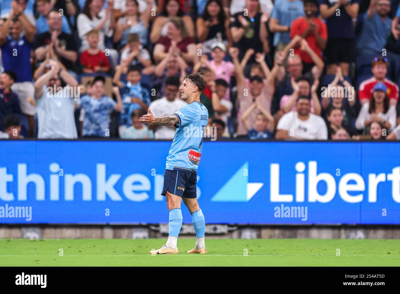 Sydney, Australia. 11th Jan, 2025. Adrian Segecic of Sydney FC ...