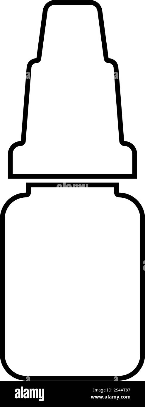 Bottle eye drops icon Black and White Stock Photos & Images - Alamy