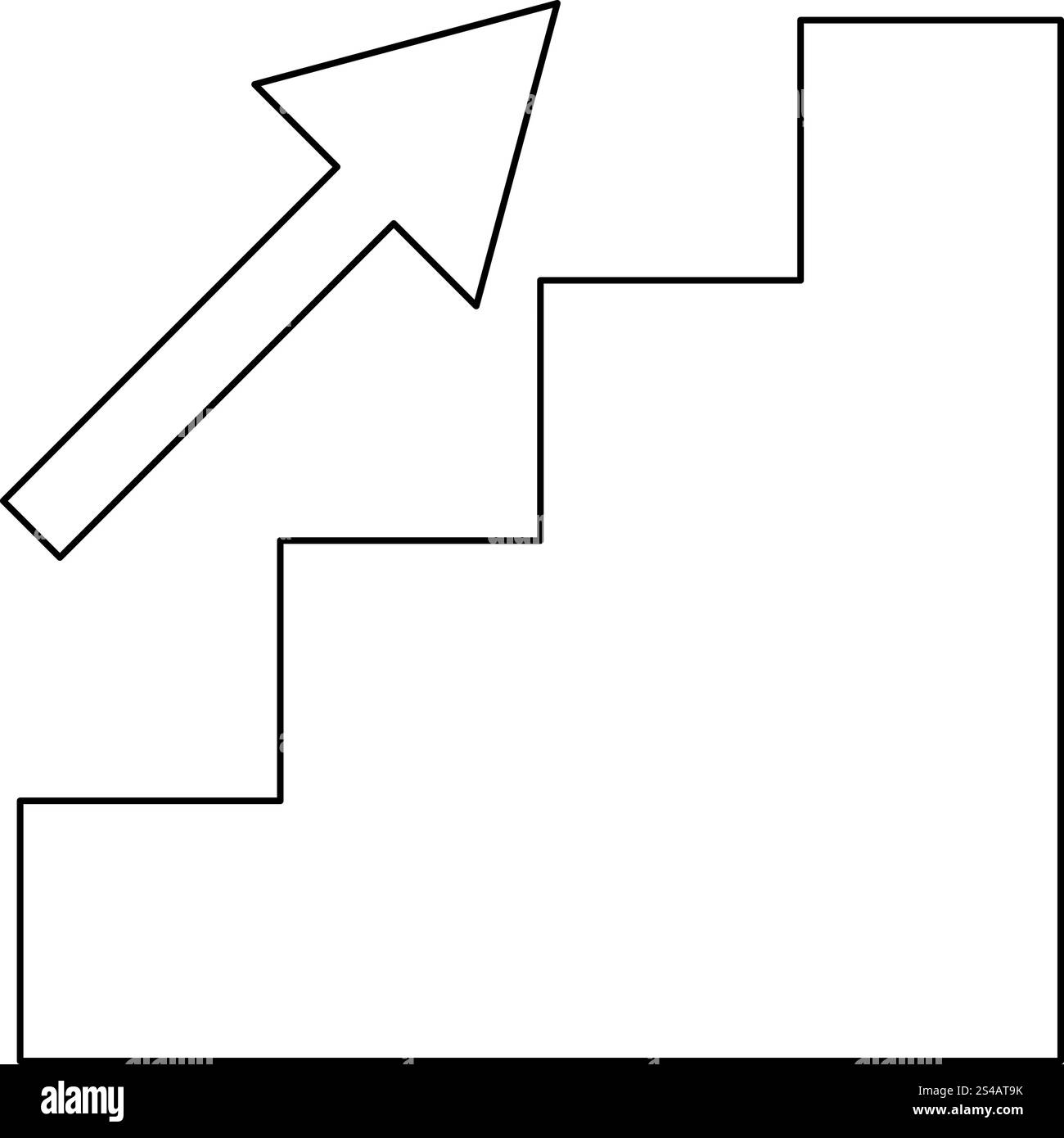 Stairs growth icon .. Stairs growth icon Stock Vector Image & Art - Alamy