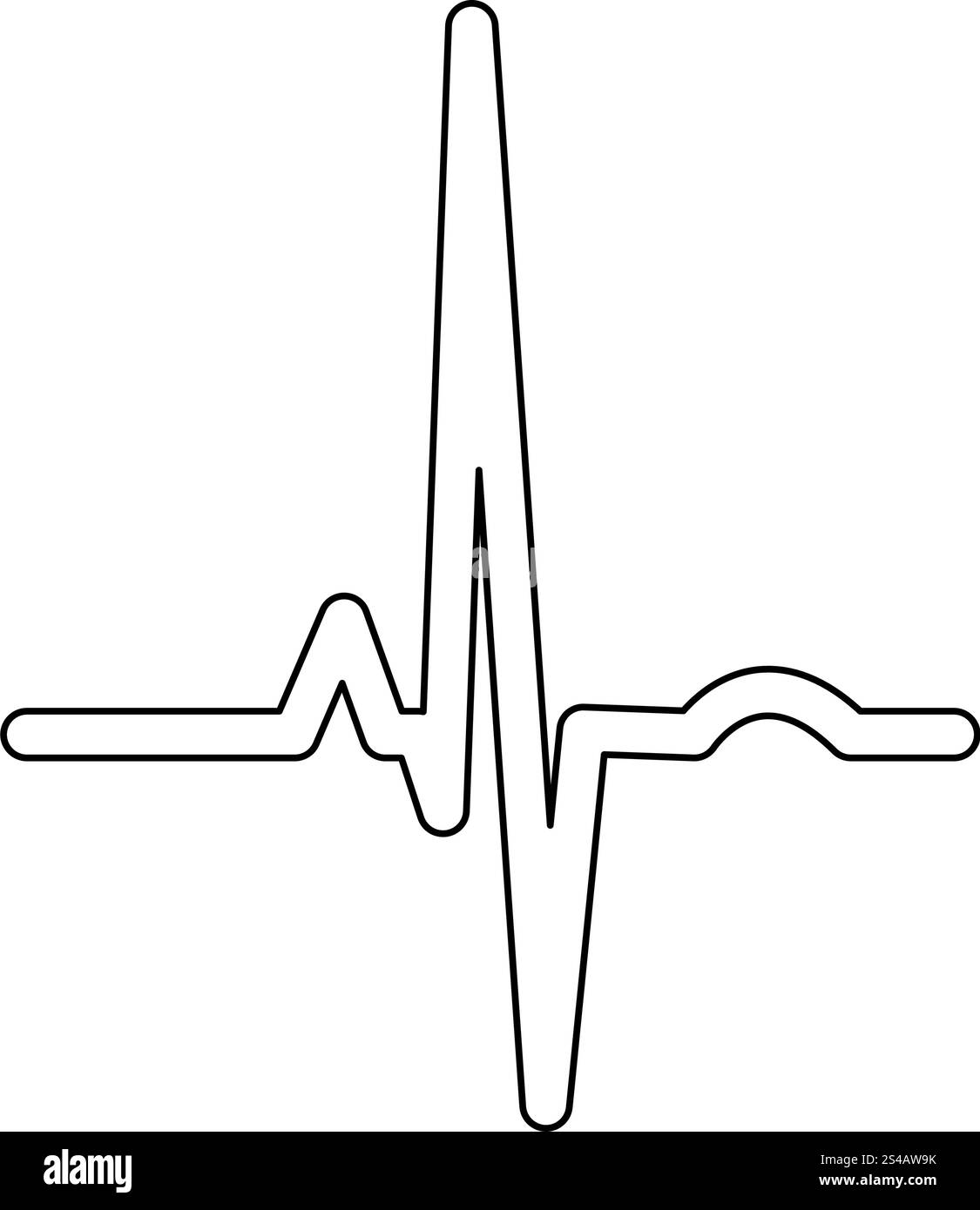 Ekg graph Black and White Stock Photos & Images - Alamy