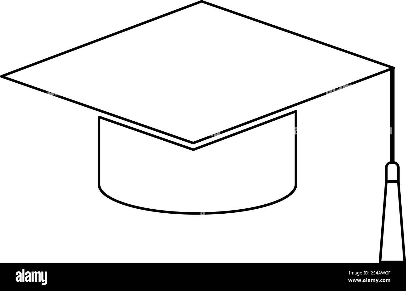 Graduation cap black icon Stock Vector Image & Art - Alamy
