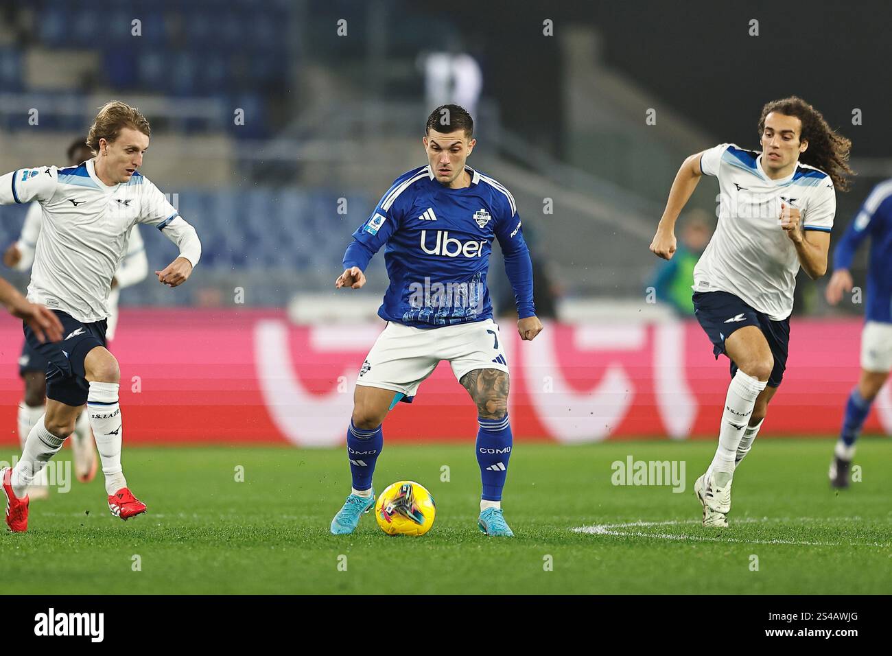 Roma, Italy. 10th Jan, 2025. Gabriel Strefezza (Como) Football/Soccer : Italian "Serie A Enilive ...