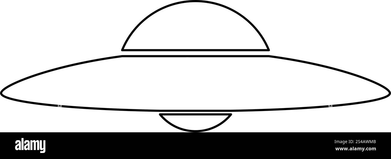 UFO. Flying saucer icon Stock Vector Image & Art - Alamy