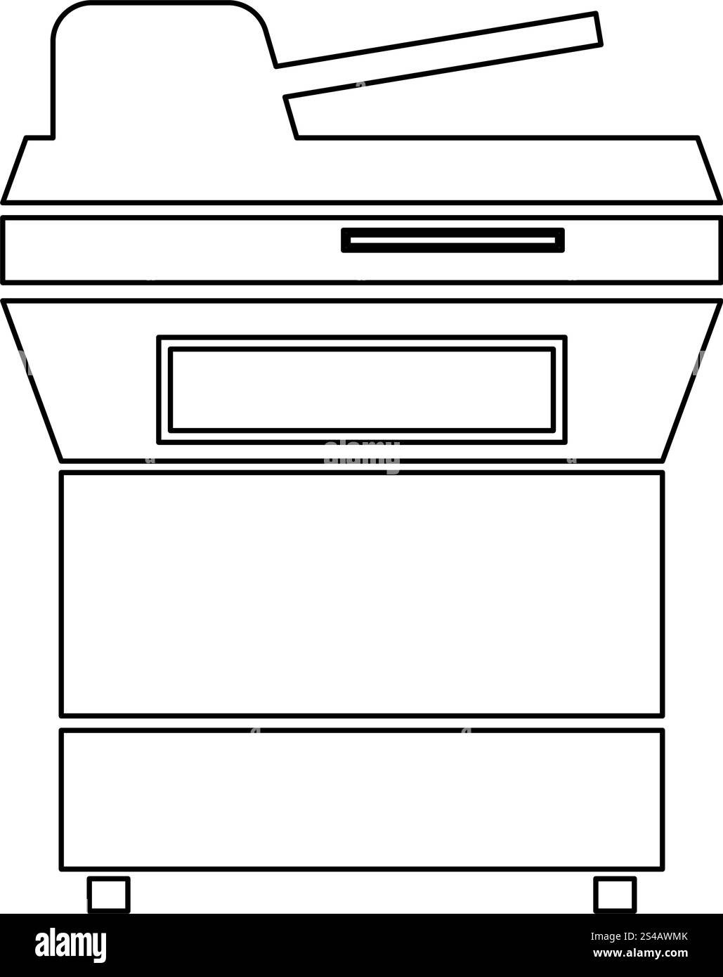 Multifunction printer or automatic copier icon Stock Vector Image & Art - Alamy