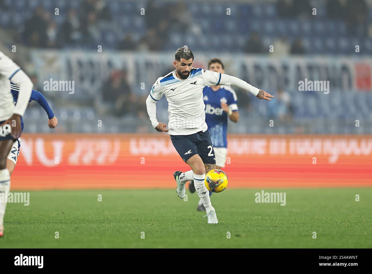 Roma, Italy. 10th Jan, 2025. Elseid Hysaj (Lazio) Football/Soccer : Italian "Serie A Enilive ...