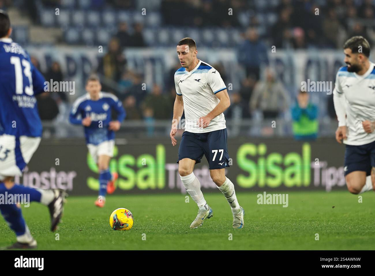 Roma, Italy. 10th Jan, 2025. Adam Marusic (Lazio) Football/Soccer : Italian "Serie A Enilive ...