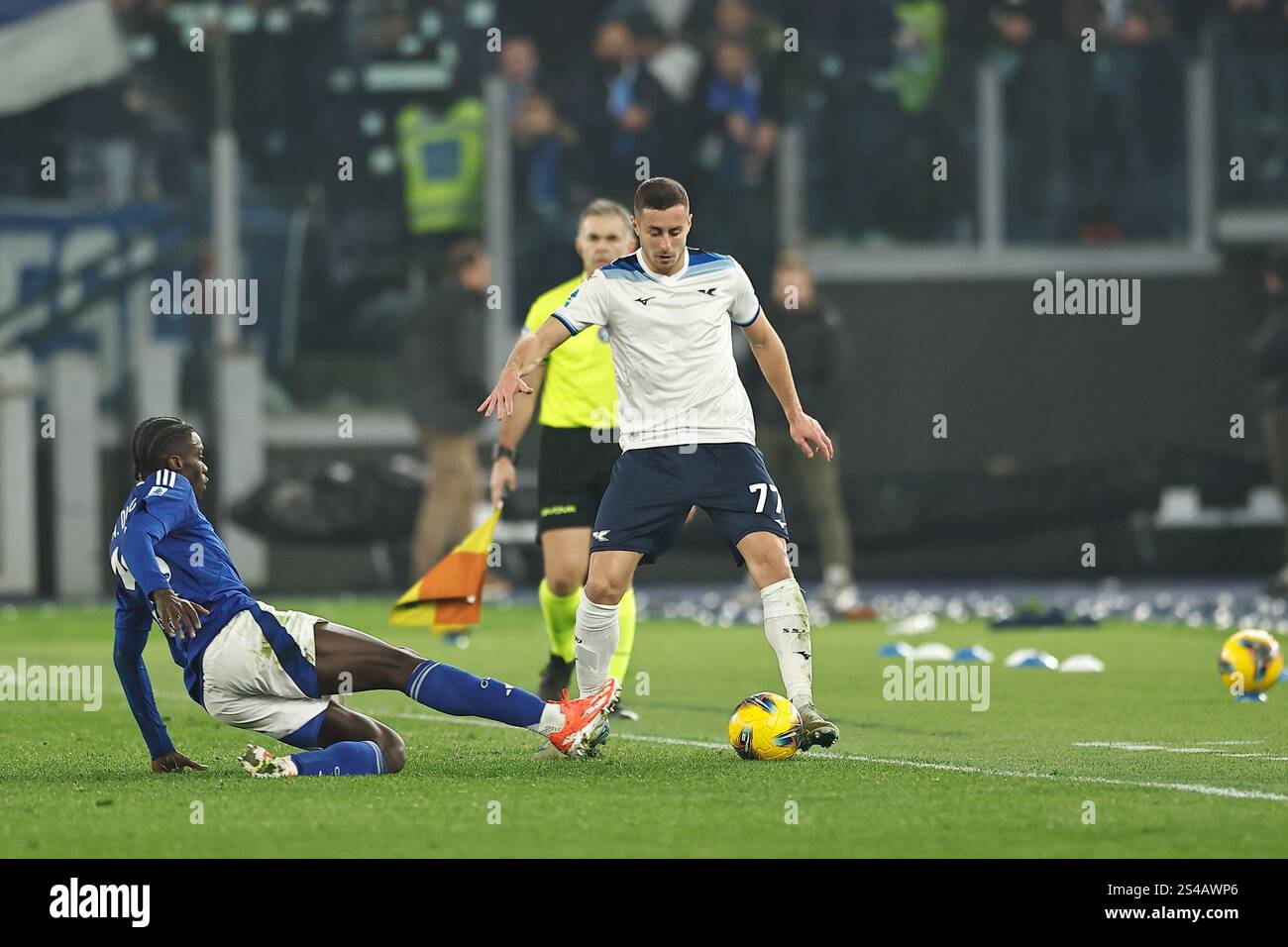 Roma, Italy. 10th Jan, 2025. Adam Marusic (Lazio) Football/Soccer : Italian "Serie A Enilive ...