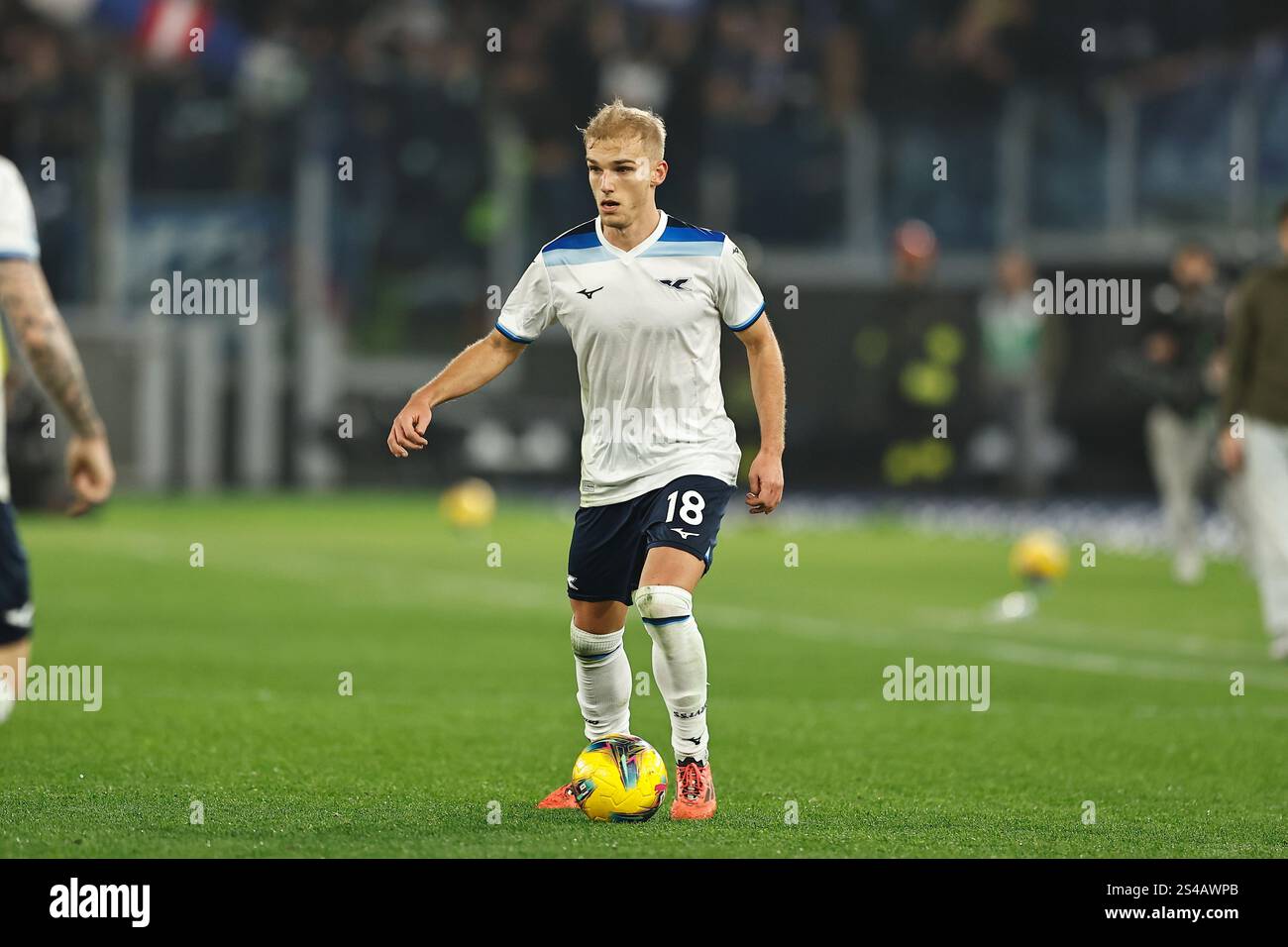 Roma, Italy. 10th Jan, 2025. Gustav Isaksen (Lazio) Football/Soccer : Italian "Serie A Enilive ...