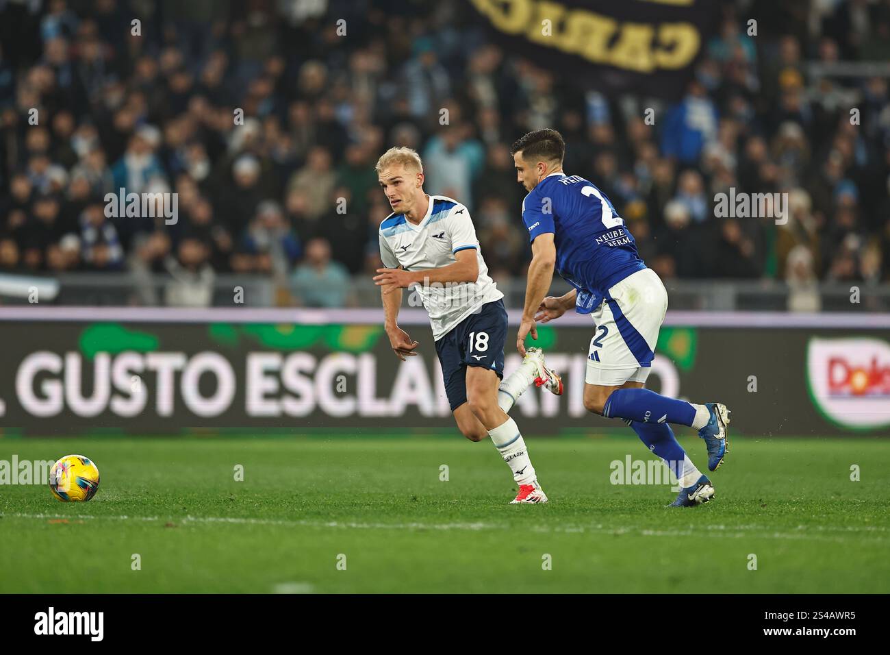 Roma, Italy. 10th Jan, 2025. Gustav Isaksen (Lazio) Football/Soccer : Italian "Serie A Enilive ...