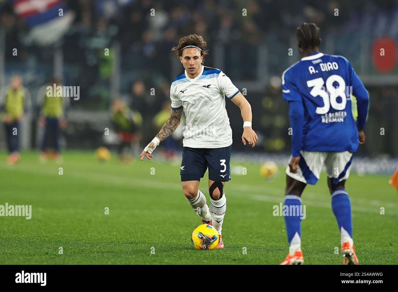 Roma, Italy. 10th Jan, 2025. Luca Pellegrini (Lazio) Football/Soccer : Italian "Serie A Enilive ...