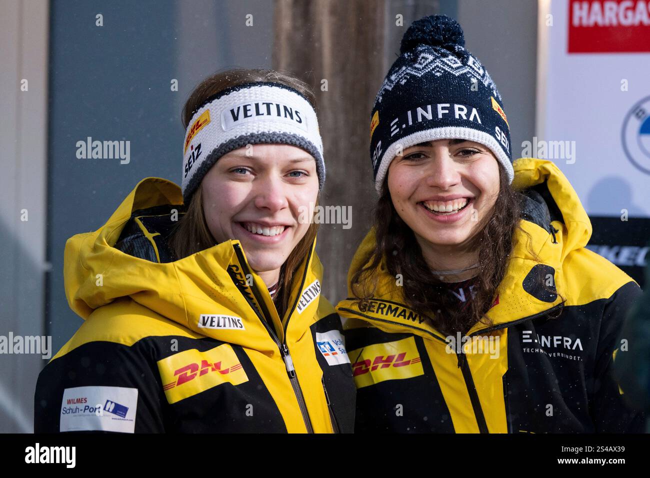 Jessica Degenhardt, Cheyenne Rosenthal (Deutschland) freuen sich ueber ...