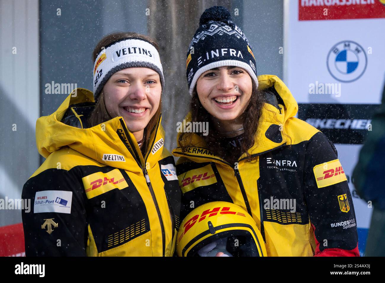 Jessica Degenhardt, Cheyenne Rosenthal (Deutschland) freuen sich ueber ...