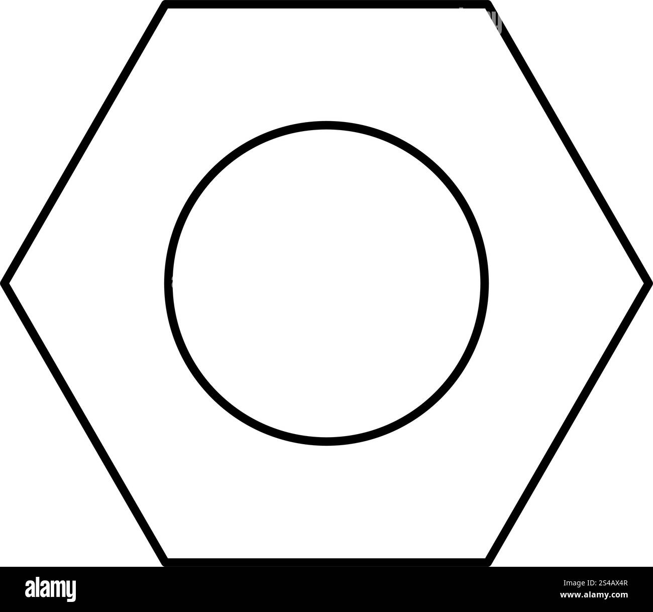Hex nut icon Stock Vector Image & Art - Alamy