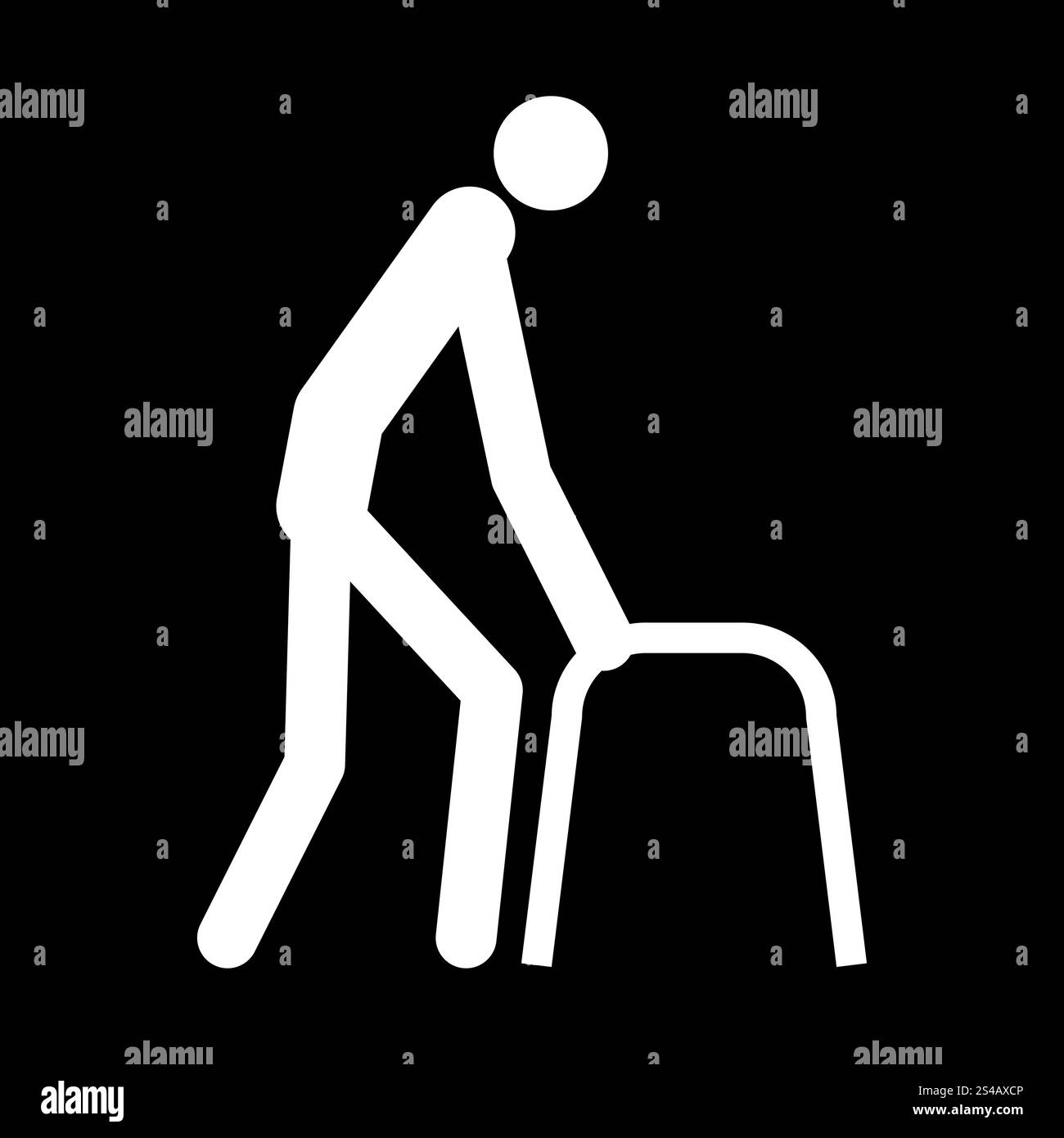 Sick man white color icon .. Sick man it is white color icon Stock ...