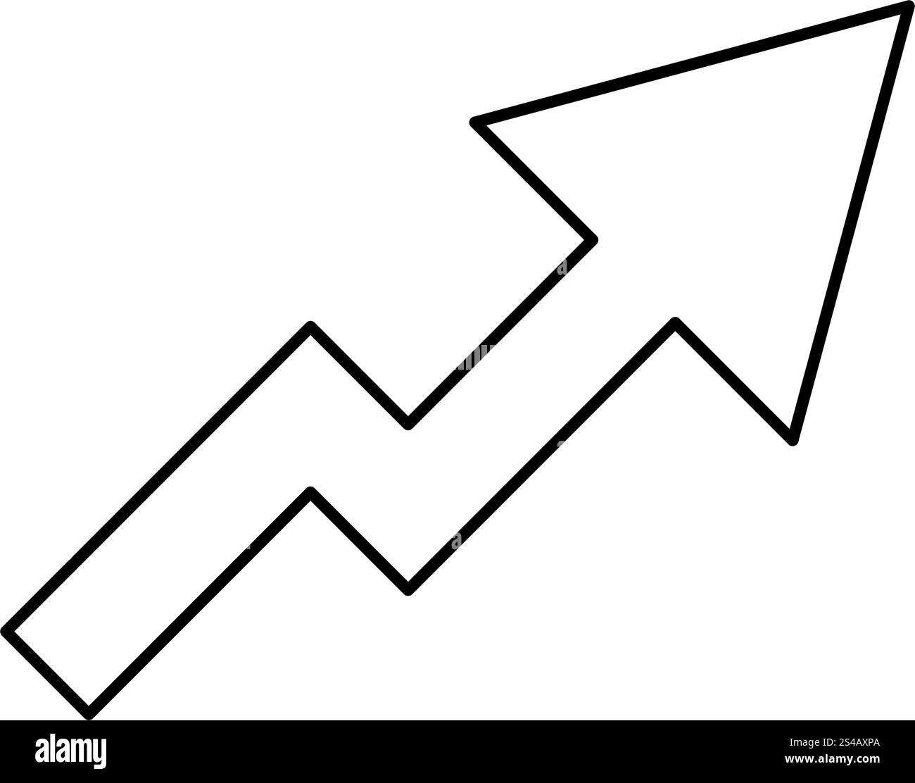Chart icon sign big Black and White Stock Photos & Images - Alamy