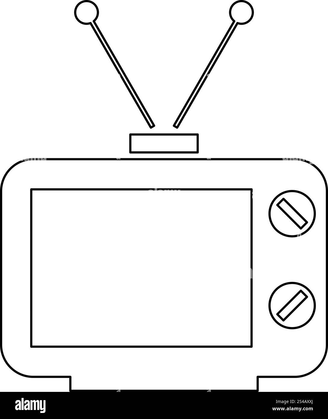 Old TV icon Stock Vector Image & Art - Alamy