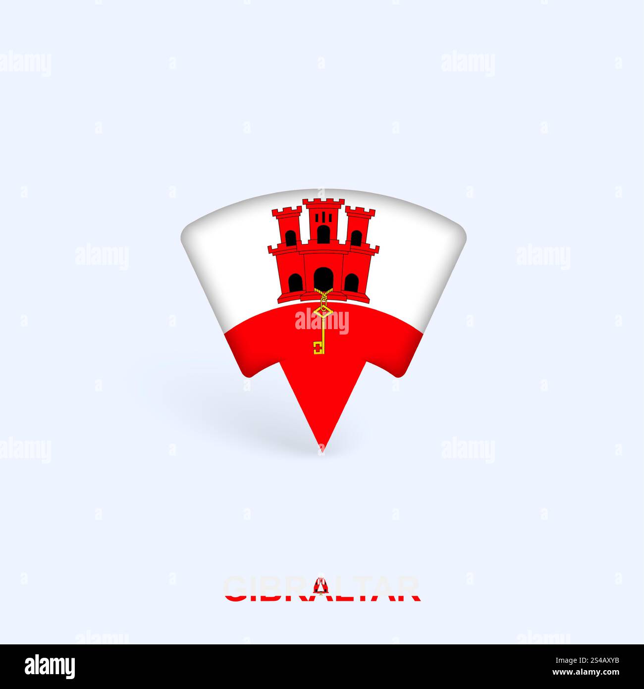 Gibraltar national colors Stock Vector Images - Alamy