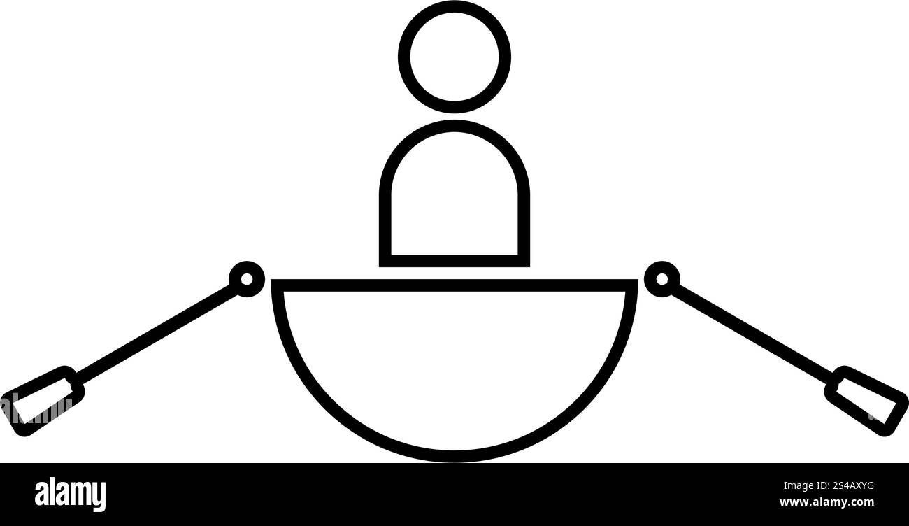 Fishing boat icon in Black and White Stock Photos & Images - Alamy