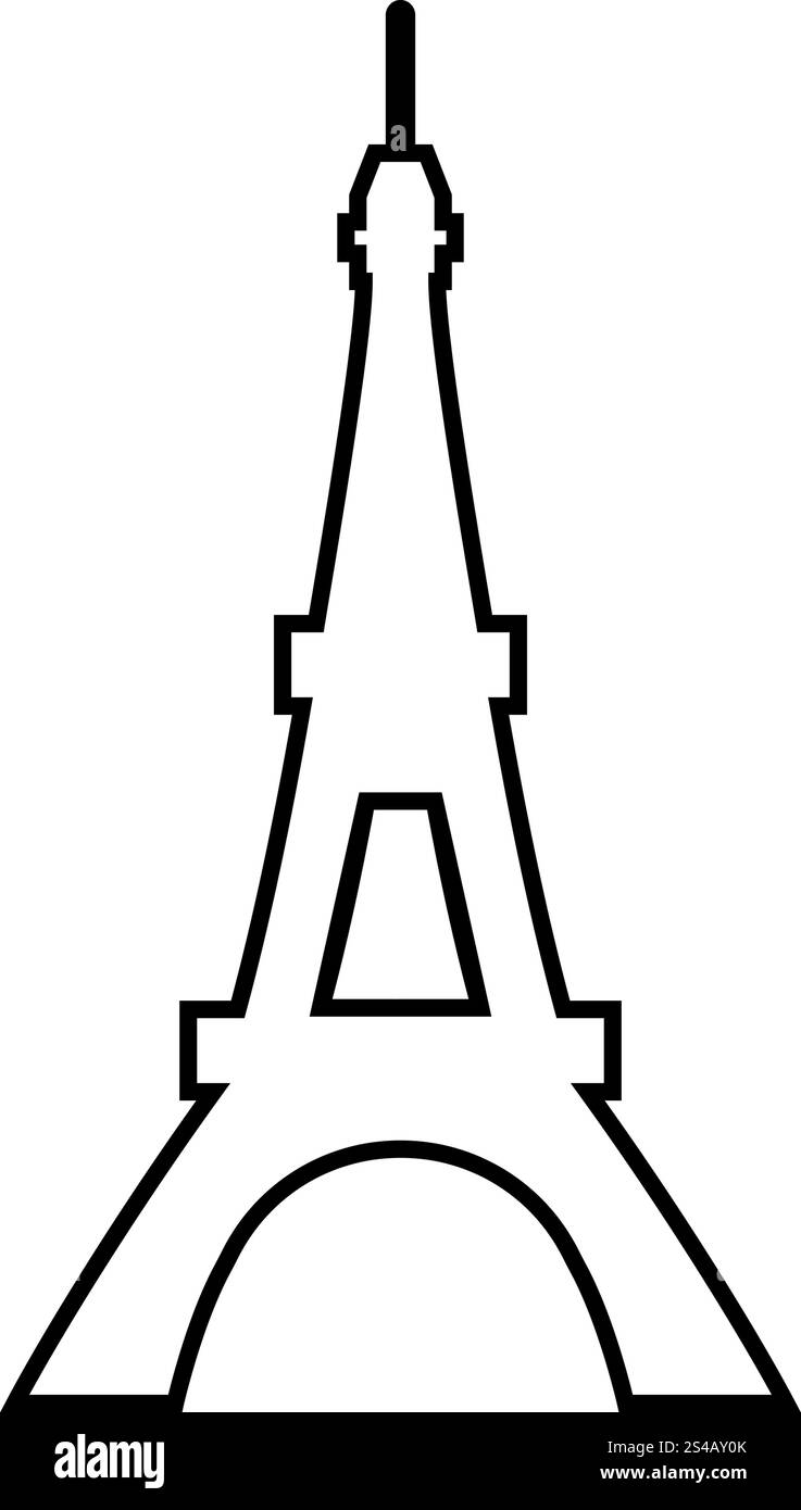 Eiffel Tower icon Stock Vector Image & Art - Alamy