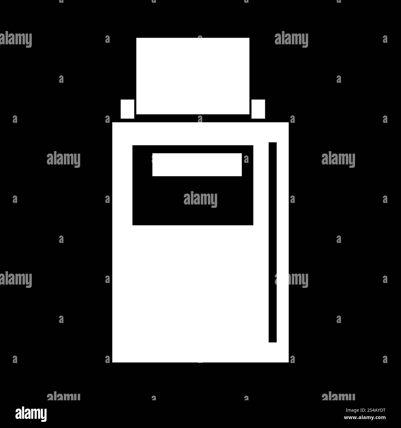 Hand terminal it is white icon .. Hand terminal it is white icon . Flat ...