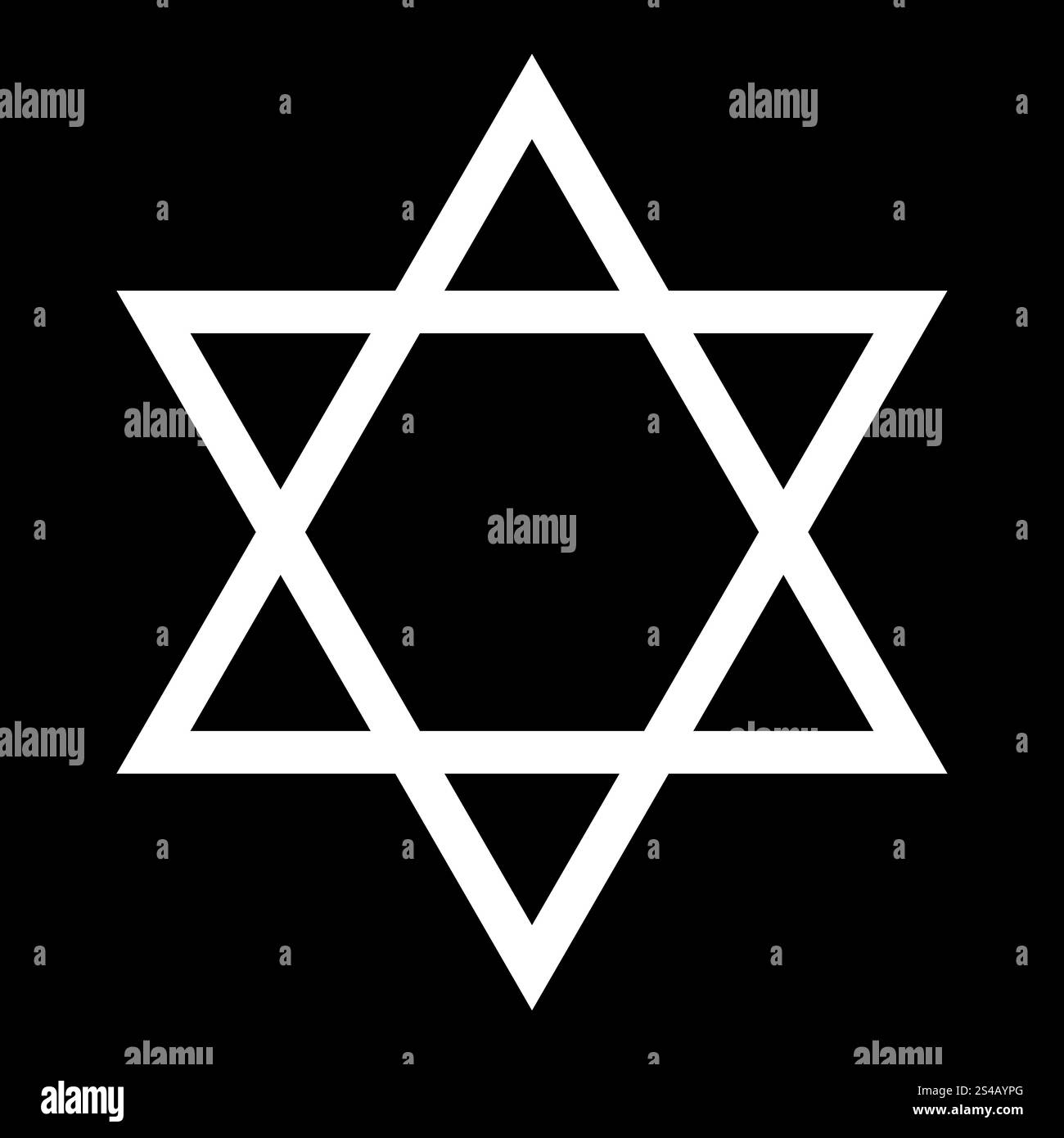 Jewish star of David white color icon .. Jewish star of David it is ...