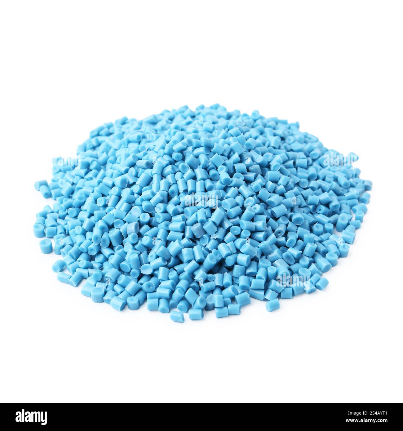 Pile of light blue plastic granules isolated on white Stock Photo - Alamy