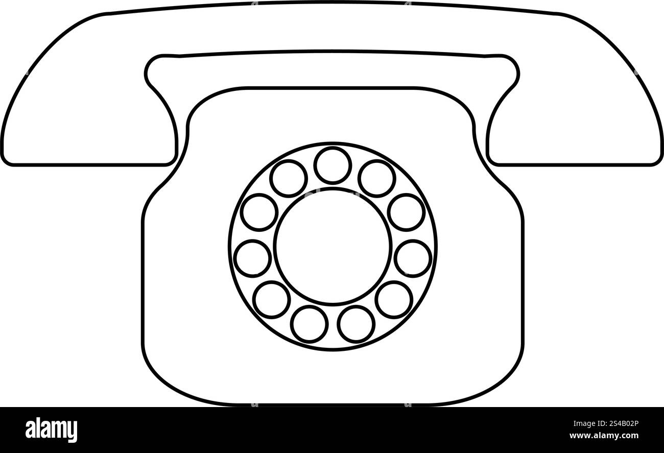 Retro telephone icon Stock Vector Image & Art - Alamy