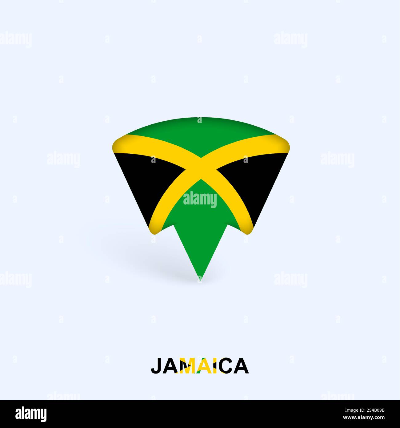 Minimalist jamaica flag Stock Vector Images - Alamy