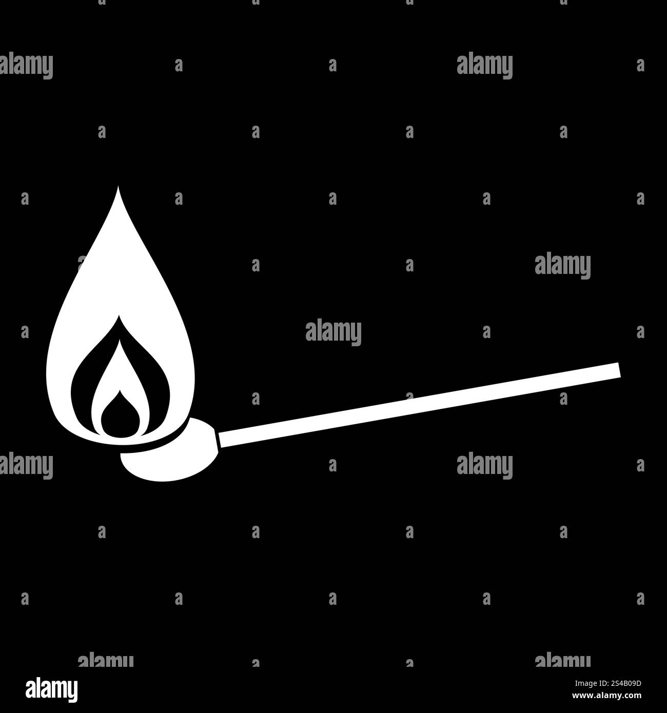 Burning match icon .. Burning match icon Stock Vector Image & Art - Alamy