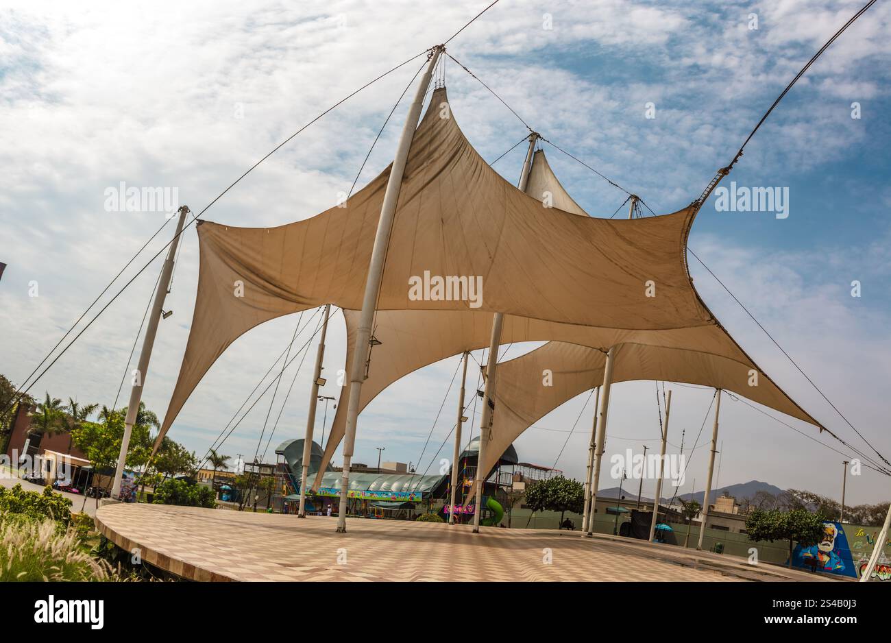 Amphitheater at Park of the Wall - Lima, Peru Stock Photo - Alamy
