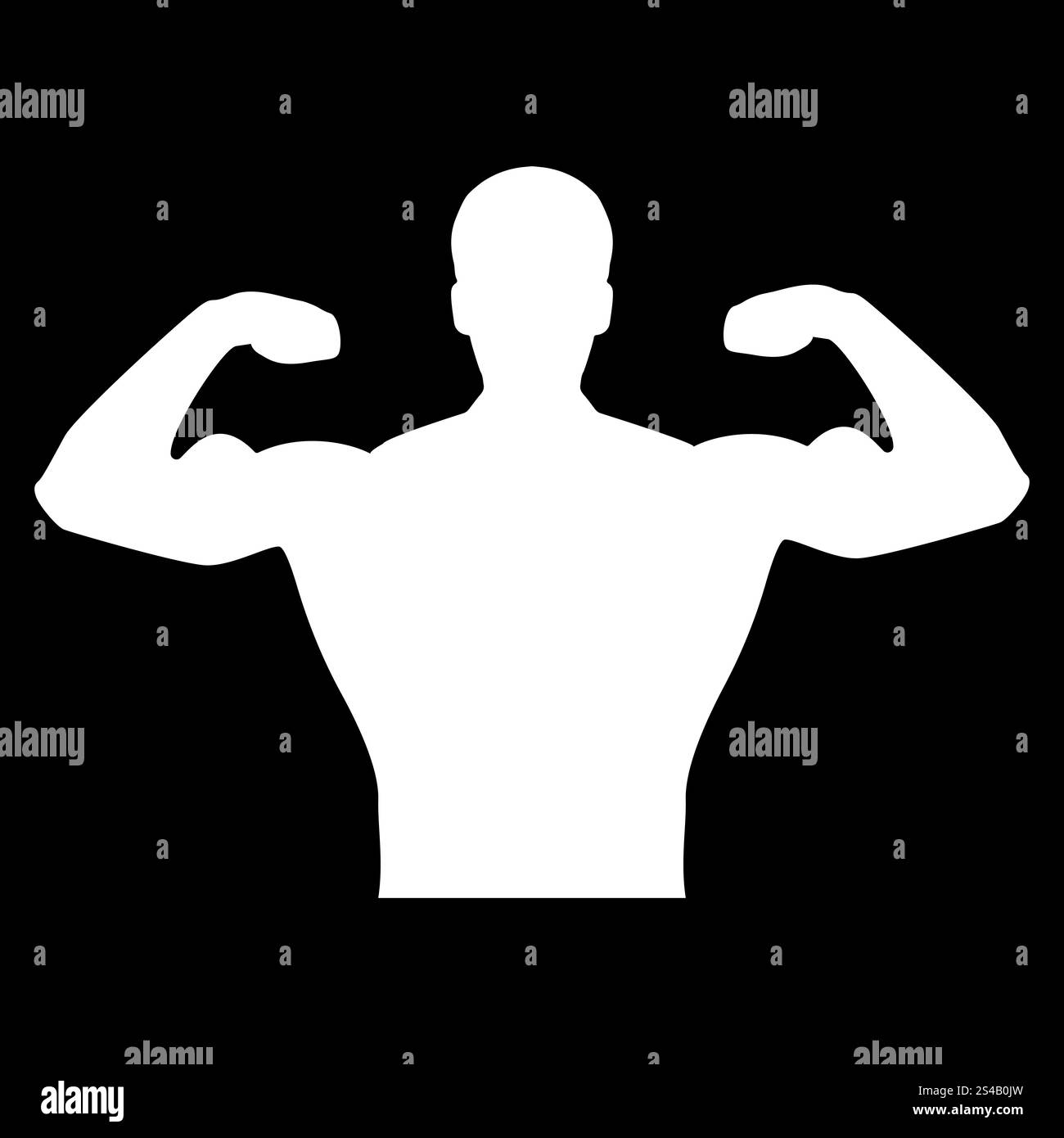 Bodybuilder icon Stock Vector Image & Art - Alamy