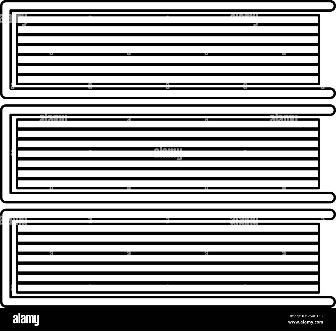 Horizontal stack of books icon Stock Vector Image & Art - Alamy