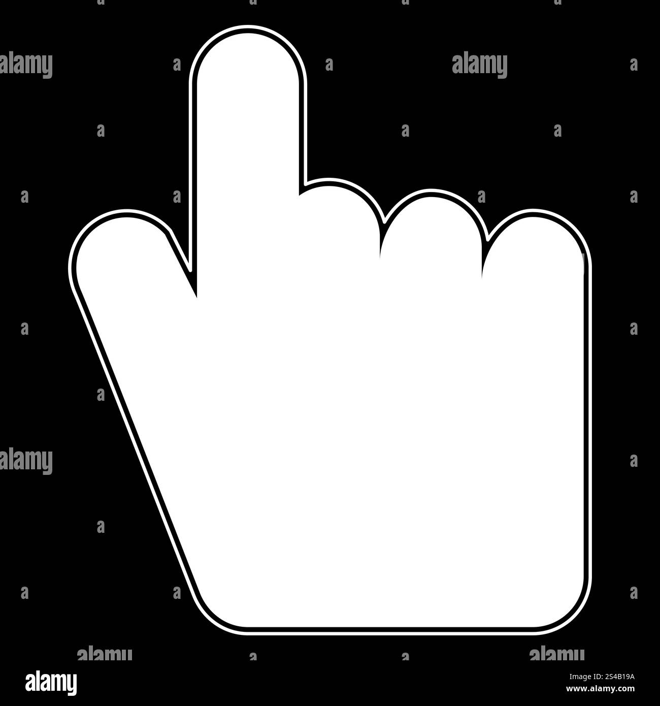 Point hand icon .. Point hand icon Stock Vector Image & Art - Alamy