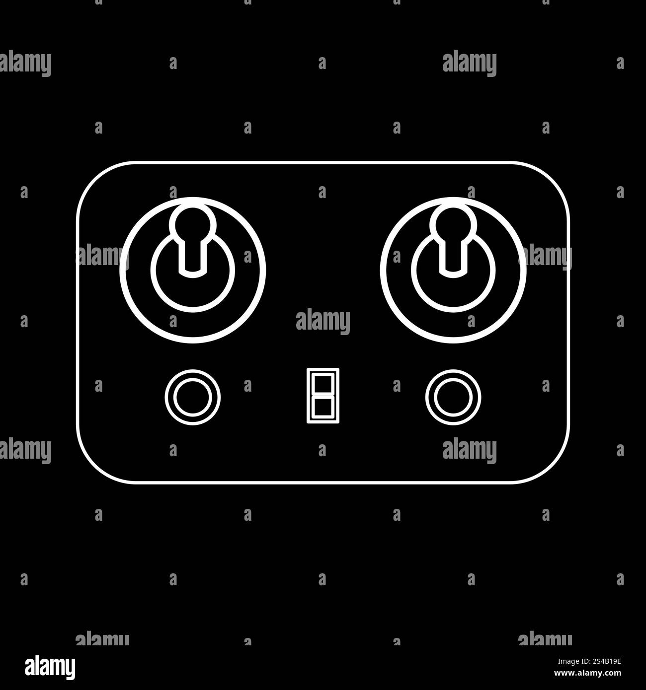 Old elevator control panel Stock Vector Images - Alamy