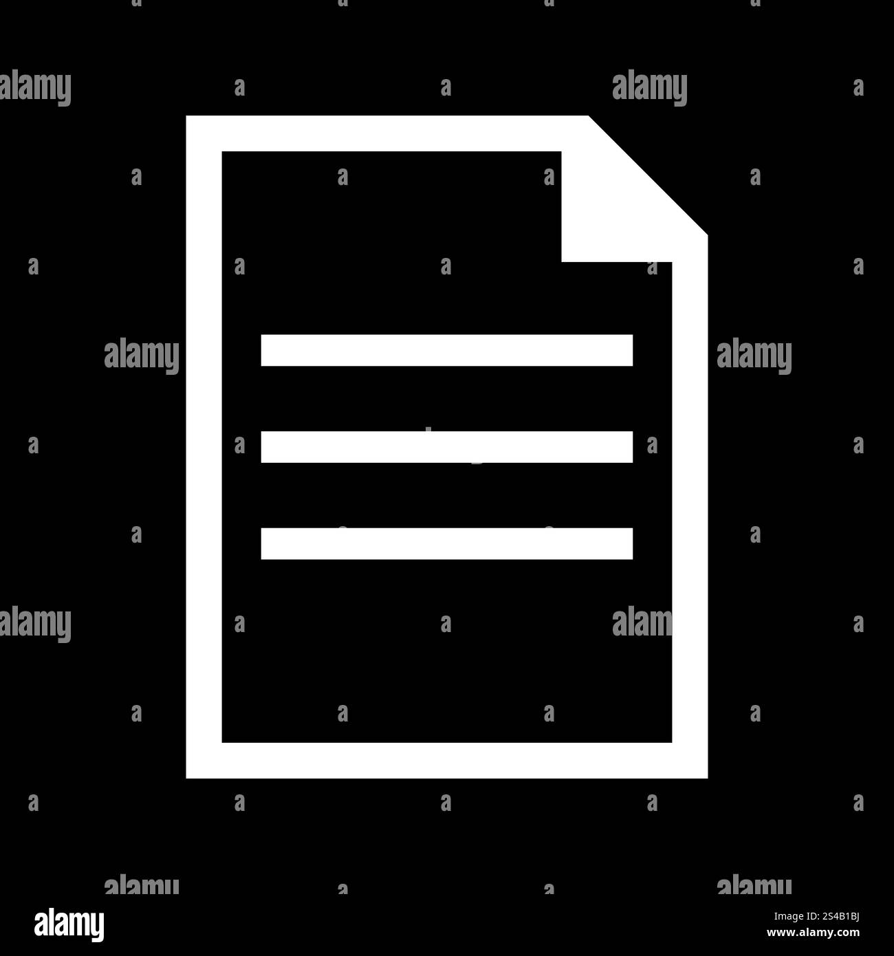 Document white color icon .. Document it is white color icon Stock ...