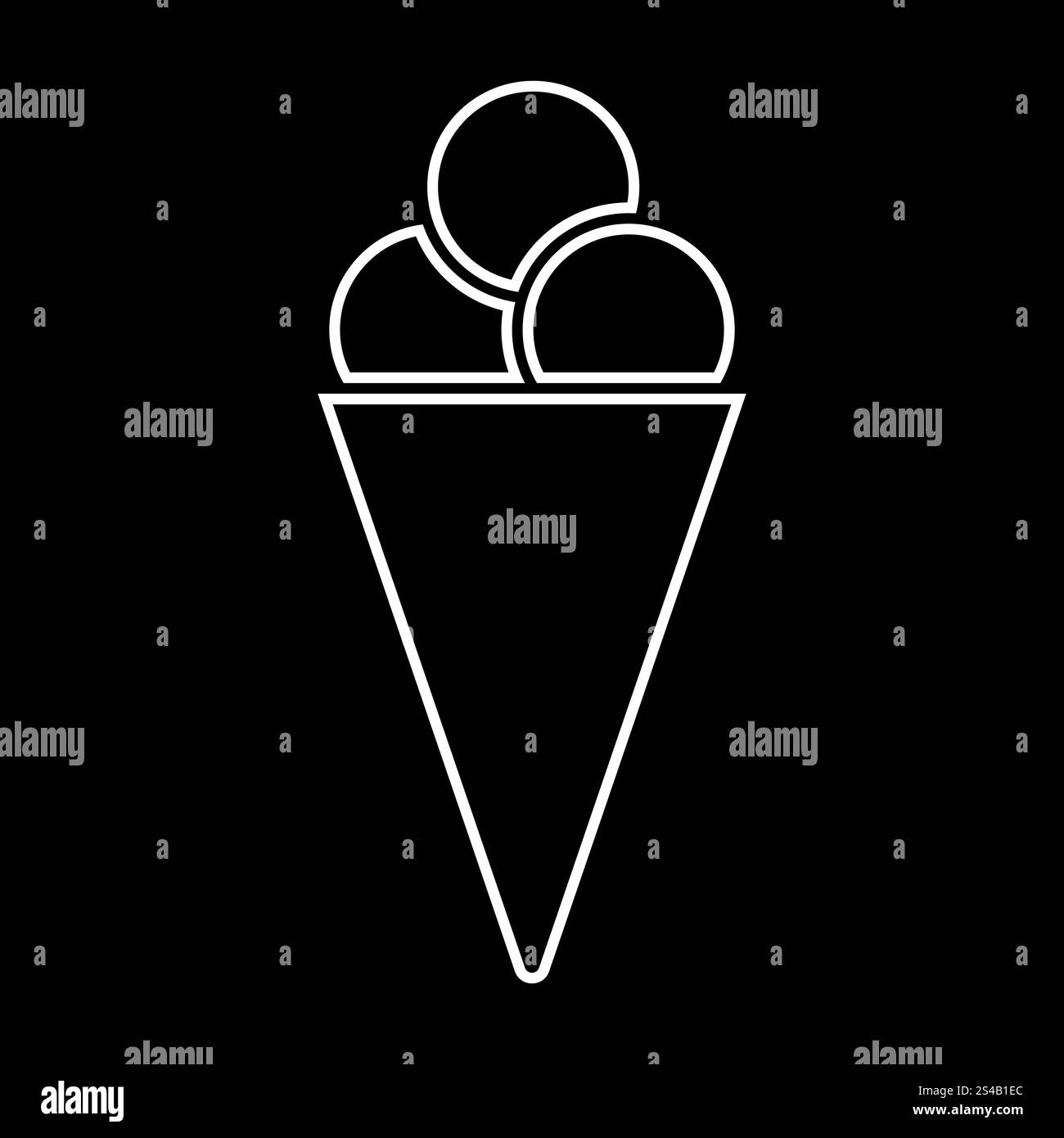 Ice cream cone icon Stock Vector Image & Art - Alamy