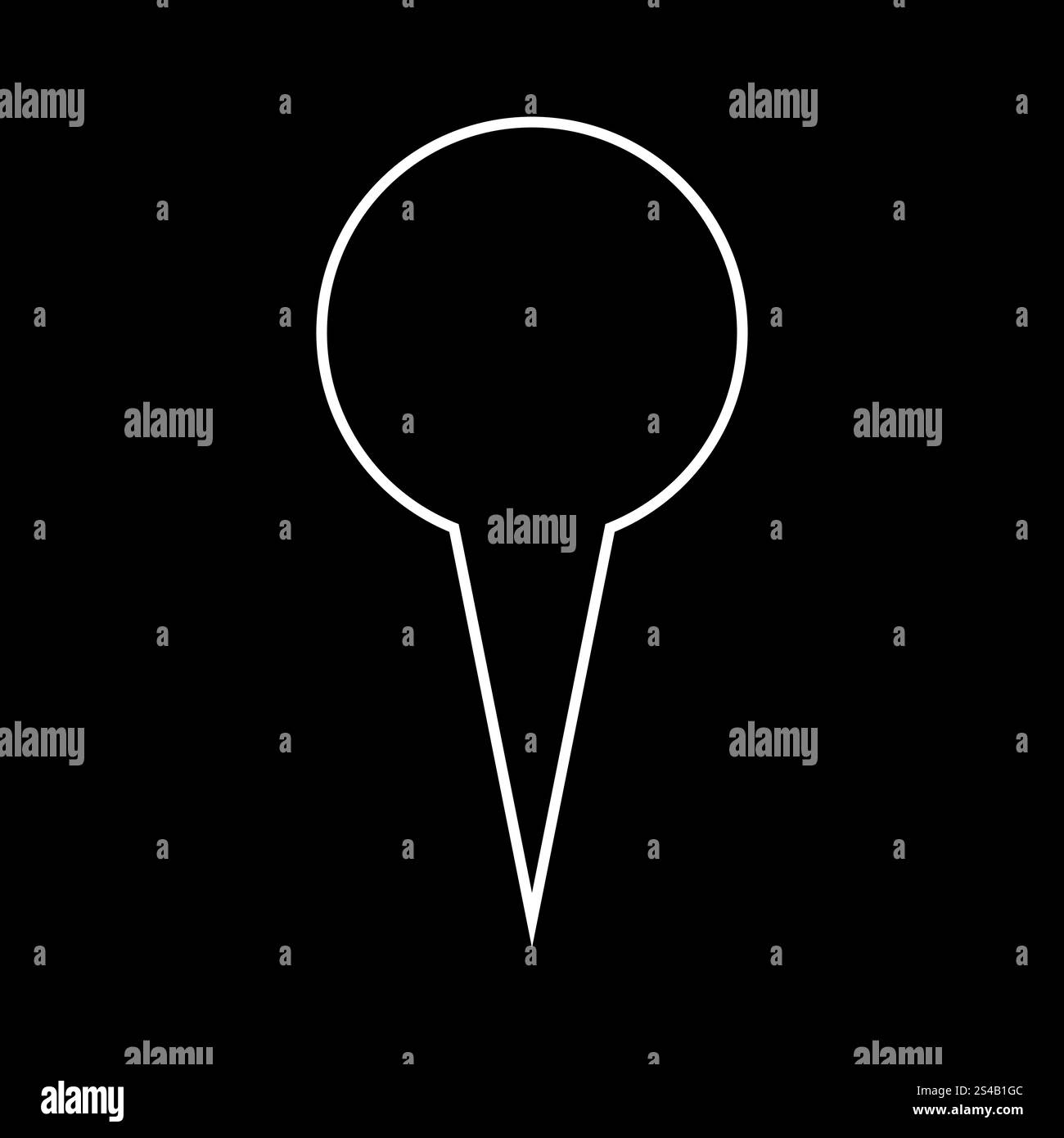 Location icon white hi-res stock photography and images - Alamy