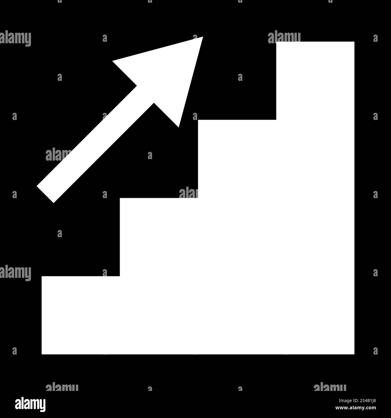 Stairs growth icon .. Stairs growth icon Stock Vector Image & Art - Alamy