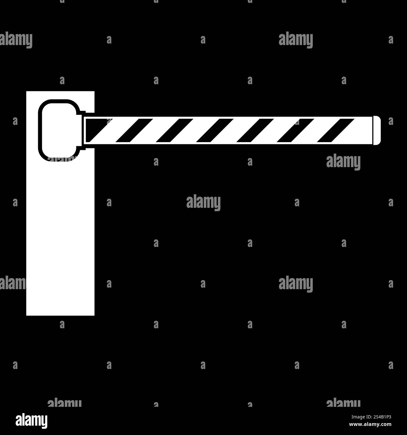 Automatic gate on white Black and White Stock Photos & Images - Alamy