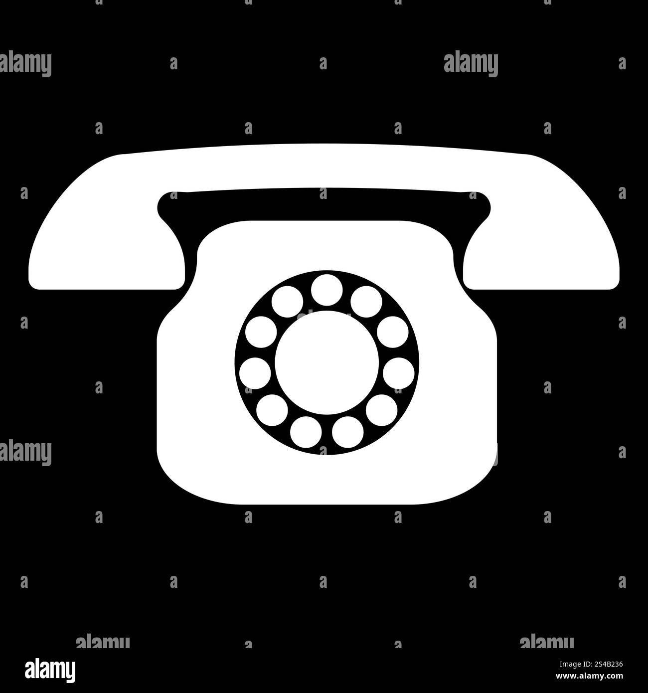 Retro telephone icon Stock Vector Image & Art - Alamy