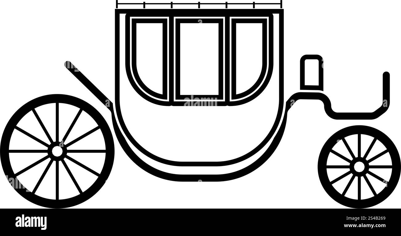 Carriage black icon Stock Vector Image & Art - Alamy