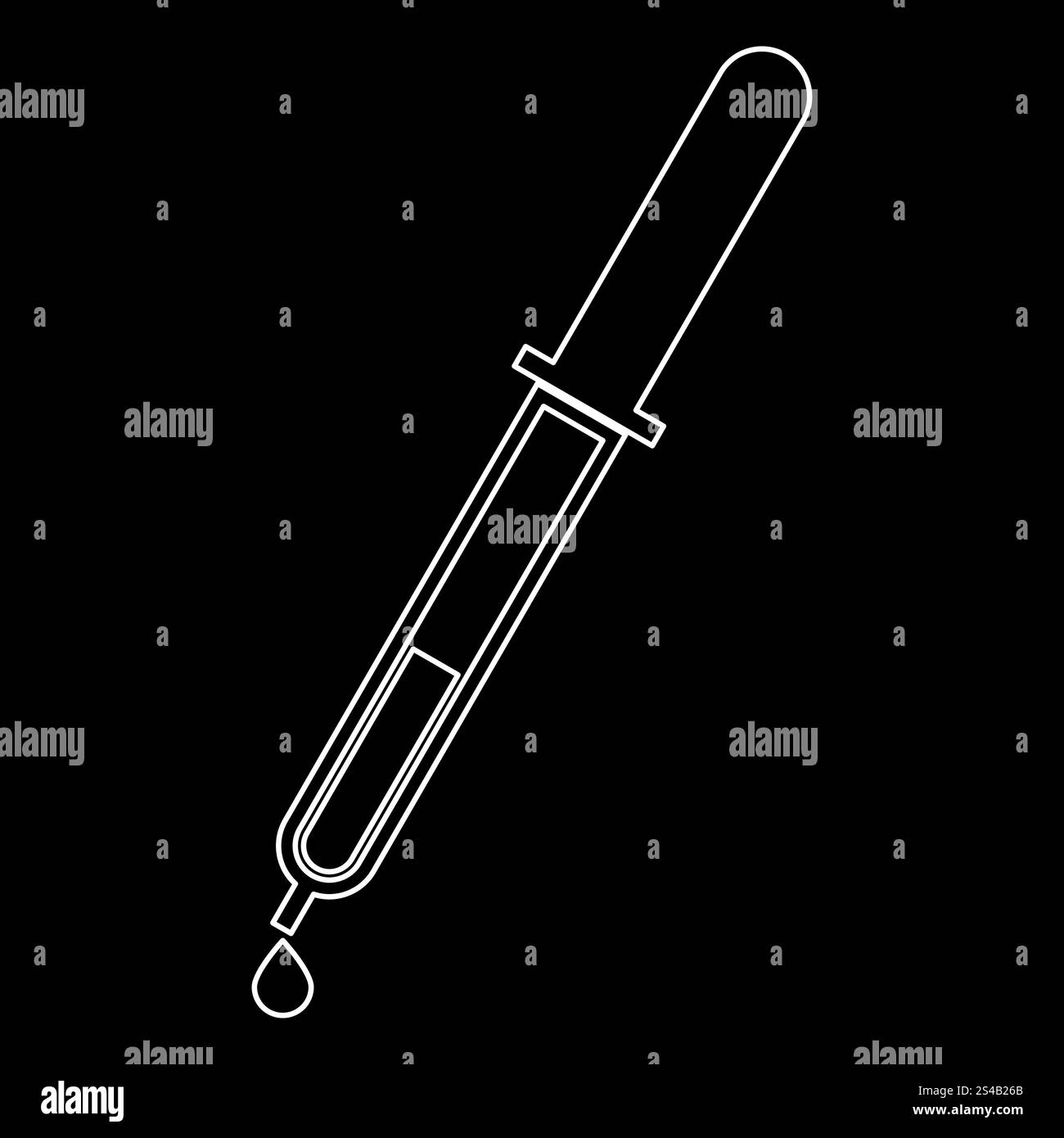 Pipette with drop icon Stock Vector Image & Art - Alamy