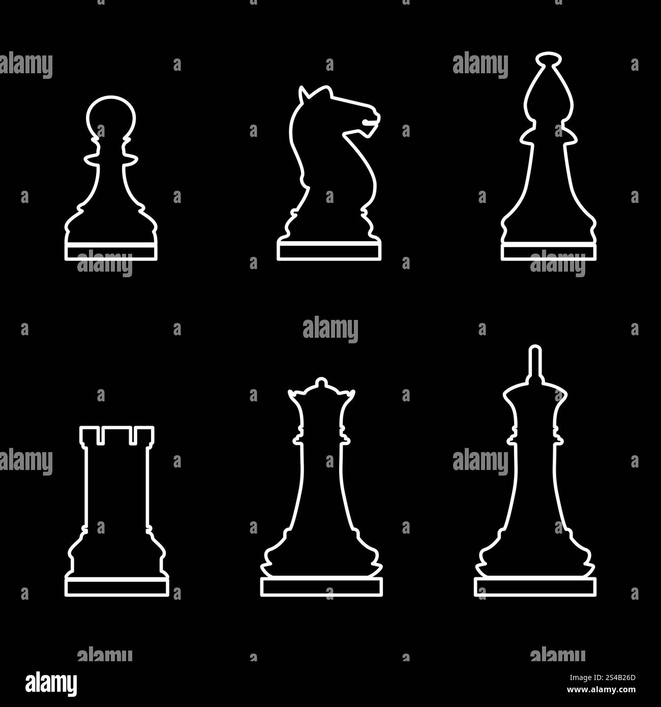 Chess pieces icon Stock Vector Image & Art - Alamy
