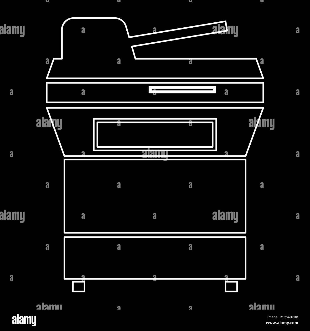 Multifunction printer or automatic copier icon Stock Vector Image & Art - Alamy