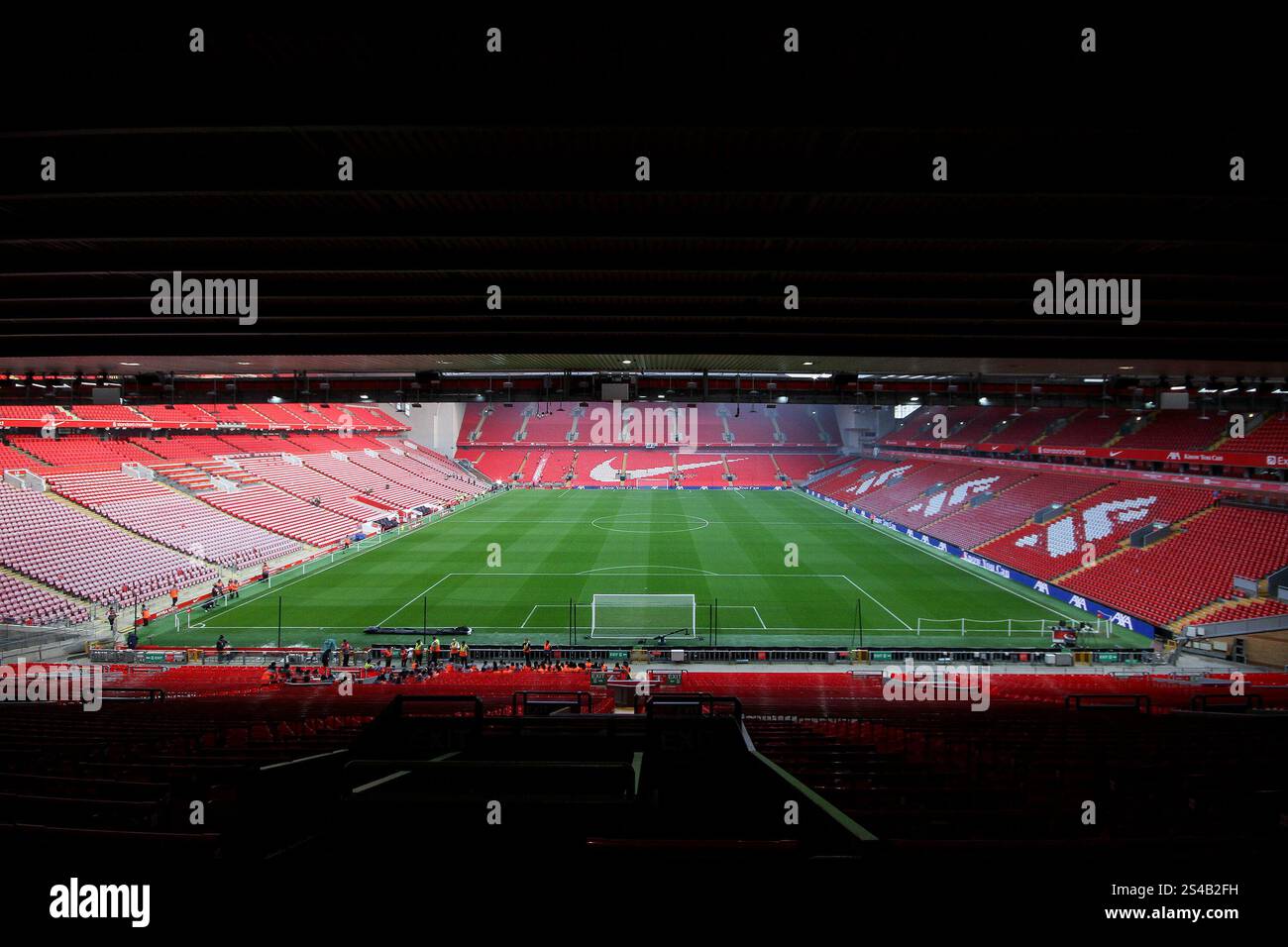 Liverpool, UK. 11th Jan, 2025. A General view of inside Anfield Stadium ...