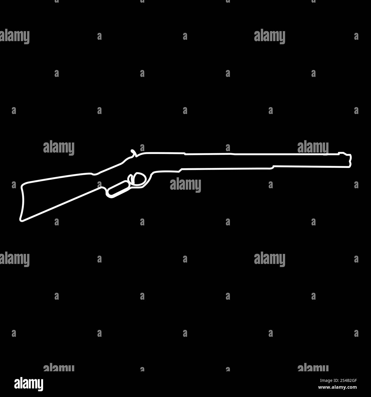 Rifle white icon Stock Vector Image & Art - Alamy