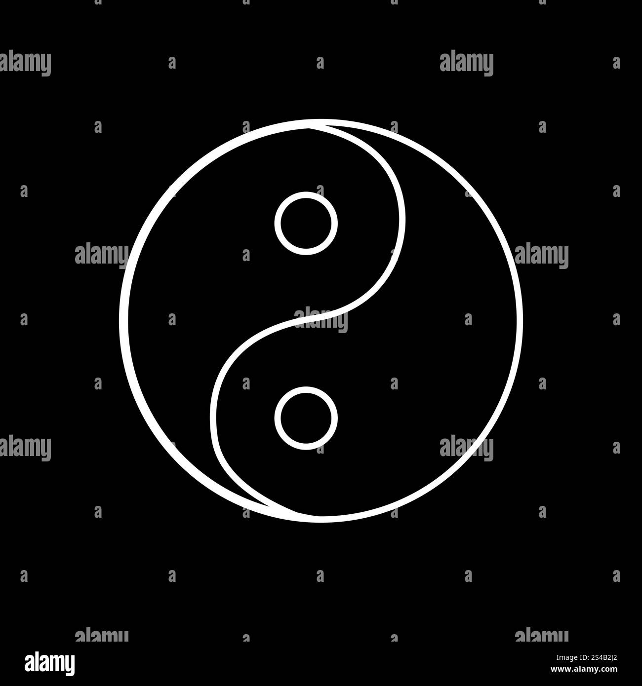 Yin Yang symbol icon Stock Vector Image & Art - Alamy