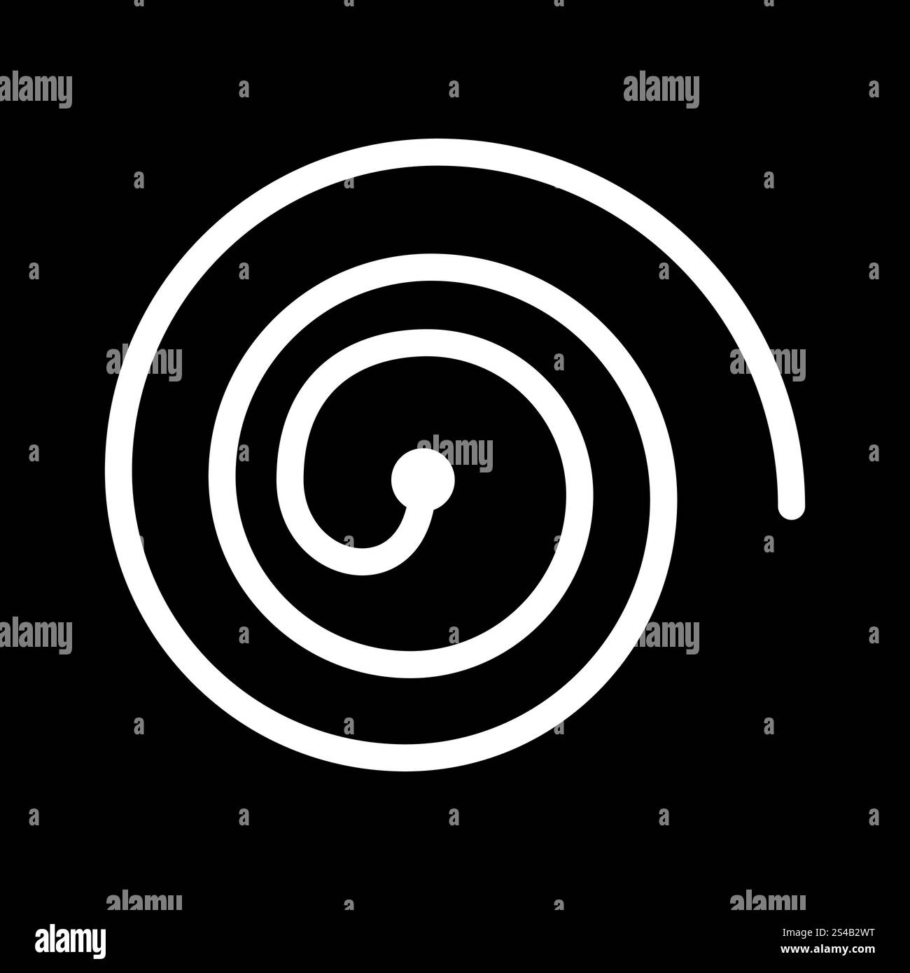 Spiral white color icon .. Spiral it is white color icon Stock Vector ...