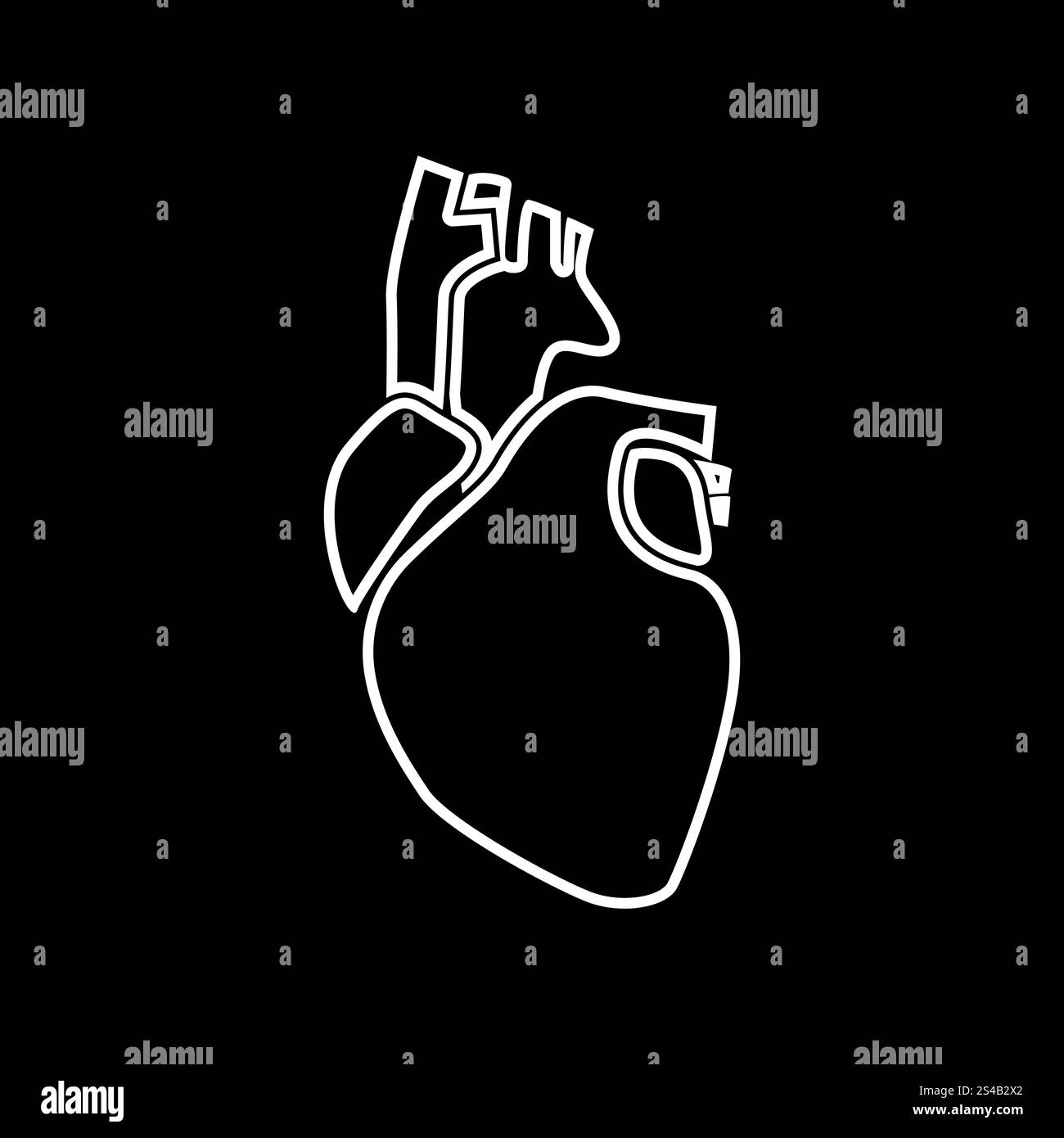 Human heart icon Stock Vector Image & Art - Alamy