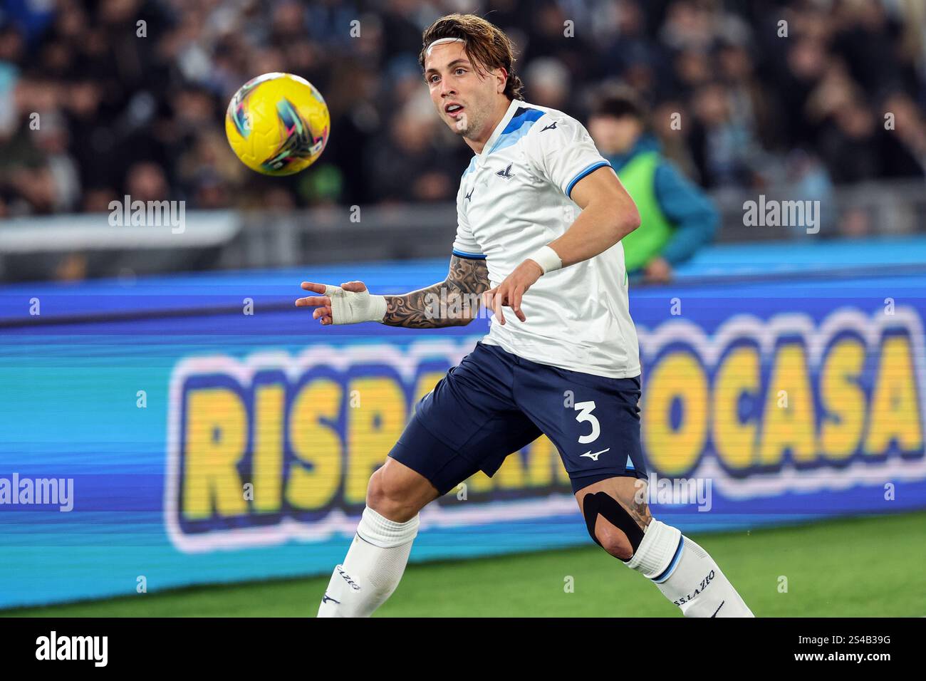 Rome, Italy. 10th Jan, 2025. Luca Pellegrini of Lazio seen in action during Italian football ...